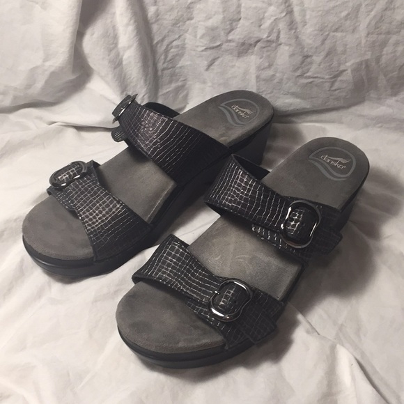 Dansko | Shoes | Dansko Leather Animal Sandals | Poshmark